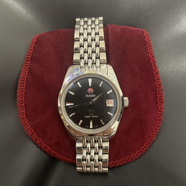 RADO Golden Horse 1957 Limited Edition Automatic Watch Black Dial 37mm ...