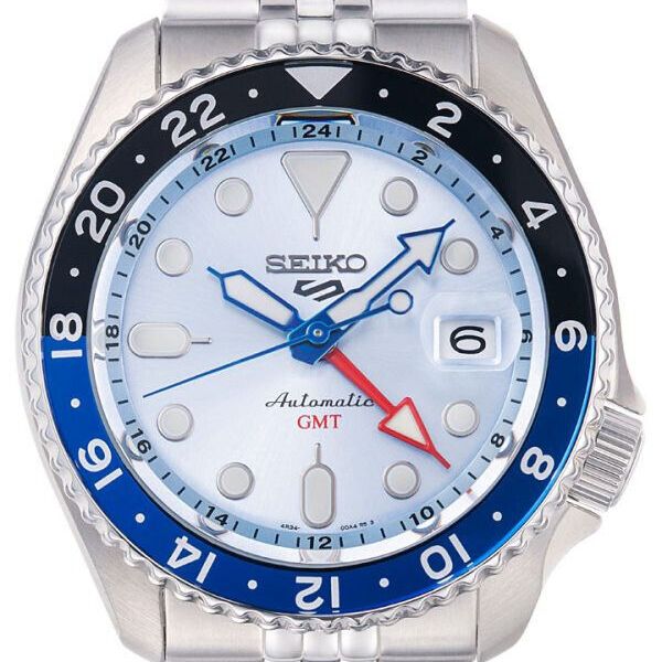 Seiko 5 Sport Automatic Watch Ice Blue GMT SKX Re-Interpretation Watch ...