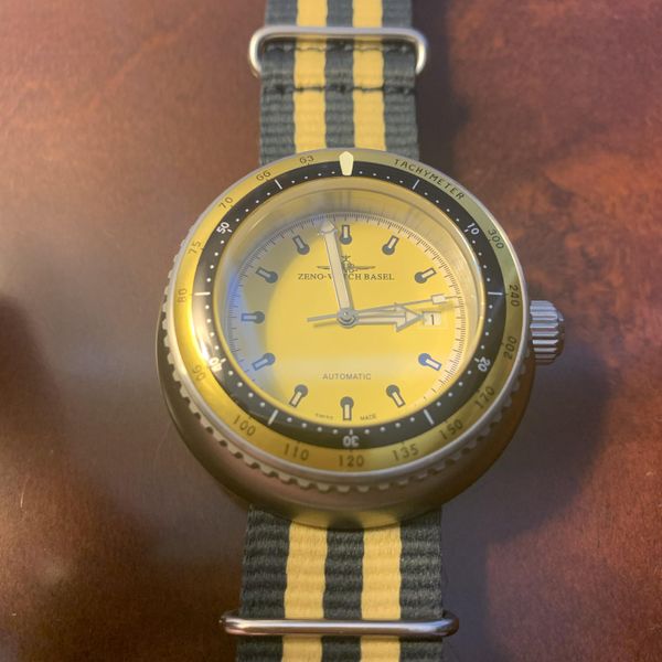 Zeno Watch Basel Deep Dive 500m Yellow dial | WatchCharts