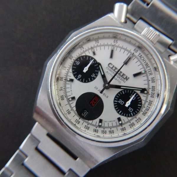 CITIZEN OCTAGONAL 8110 BULLHEAD, PANDA. FULLY ORIGINAL. SERVICED. MINT ...