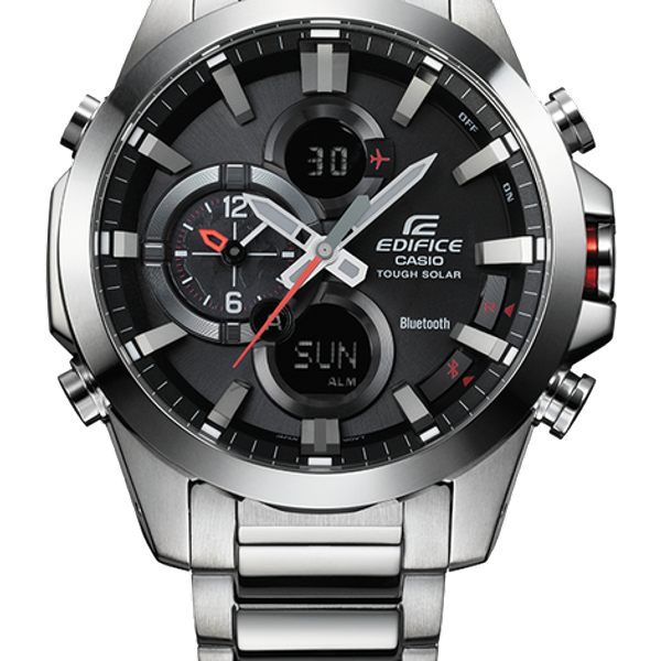 RARE MENS CASIO EDIFACE TOUGH SOLAR POWERED BLUETOOTH ANDROID APPLE ...