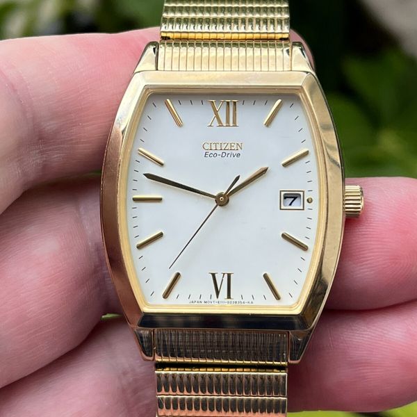 Gentleman's immaculate Vintage Rectangular Citizen Eco-Drive Solar ...