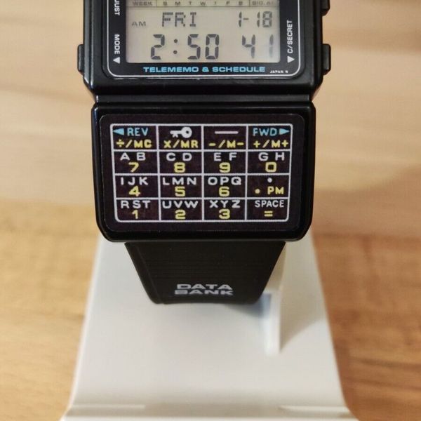 Vintage Casio DBC-60 Databank Calculator Watch Made in Japan 1985 ...