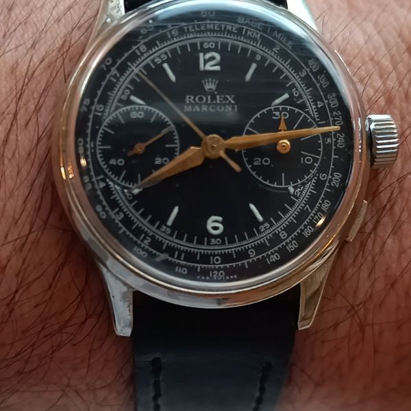 Rare & Stunning VINTAGE ROLEX CHRONOGRAPH Marconi - Military ...