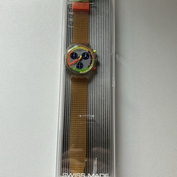 Vintage Swatch SCK 104 Jelly Stag New + Original Box | WatchCharts ...