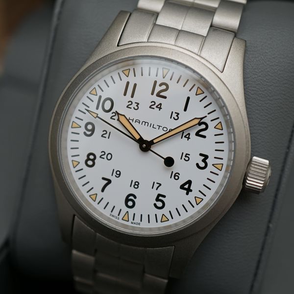 [WTS] Hamilton Khaki H69439511 Field White Dial Handwound Mechanical ...