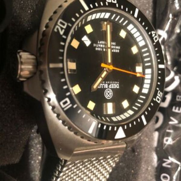 Deep Blue 45mm Deep Star 1000 Swiss SW200 Automatic Sapphire Crystal ...