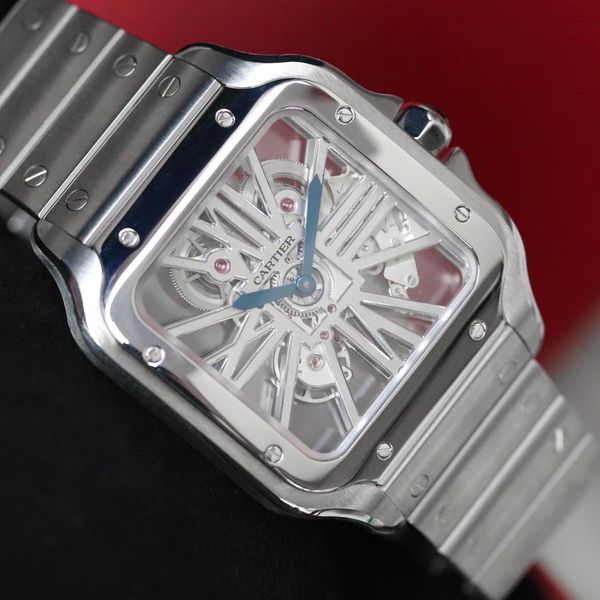 FS: Cartier Santos De Cartier Skeleton Steel Large Model 39.8mm ...