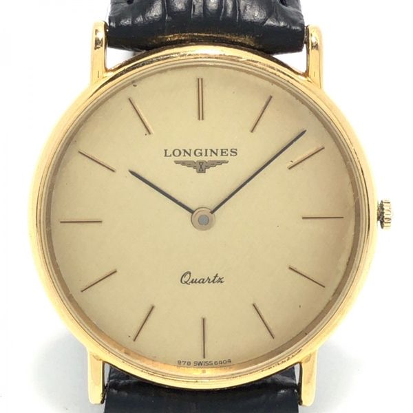 [New] [Used] LONGINES Quartz watch Embossed gold | WatchCharts