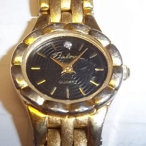 Vintage Bulova Watch Co P7 Ladies Gold Tone Watch Swiss 92F05, 5 Jewels ...