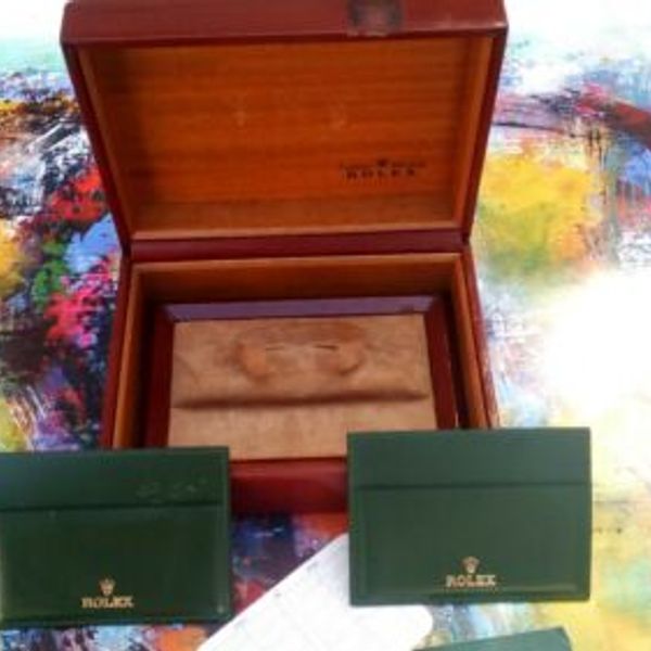 Vintage Leather Rolex Watch Presentation Box 56 001 model as is ...