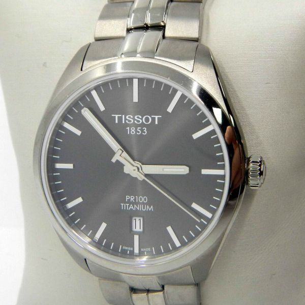 TISSOT PR100 TITANIUM GREY DIAL MEN'S WATCH T1014104406100 $395.00 ...