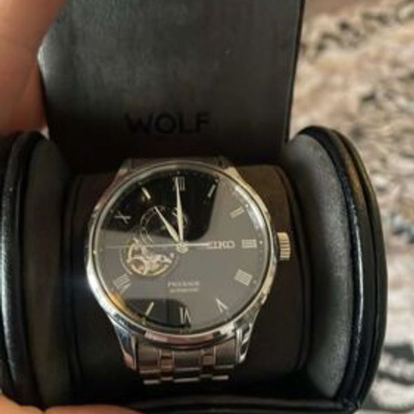 Seiko Presage Zen Garden Open Heart SSA377J1 Men's Watch Silver with ...