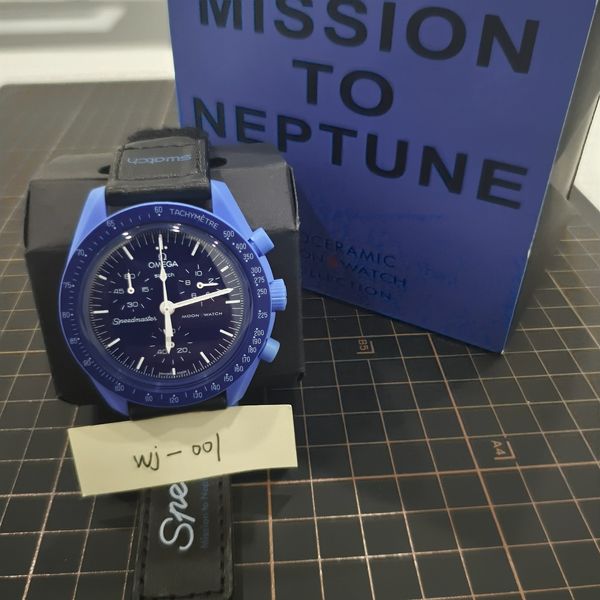 Swatch Mission To Neptune - Bioceramic Speedmaster Moonswatch ...