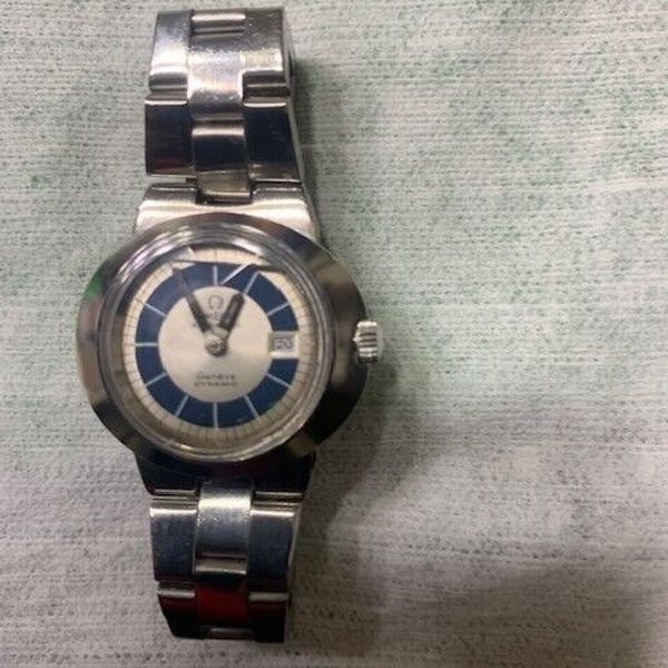 Omega DYNAMIC Geneve Automatic Tool 102 Ladies Watch Blue Dial To ...