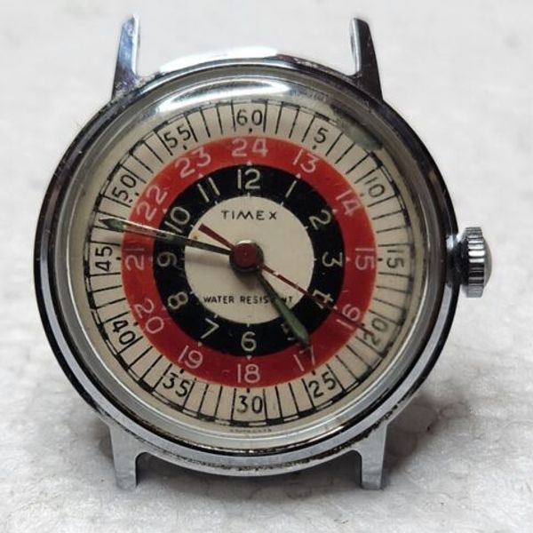 Vintage 1973 Timex Bullseye Sprite Wind Up Watch | WatchCharts Marketplace