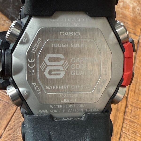 Casio G-Shock Black/Red Men's Watch - GWG20001A3 MudMaster sapphire ...