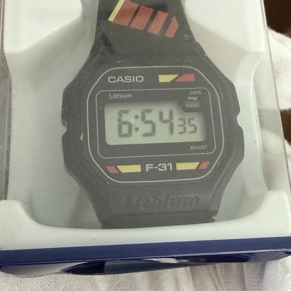 NOS Vintage Casio F-31-1B Menâ s Digital Sports Watch Module 1007 JDM ...