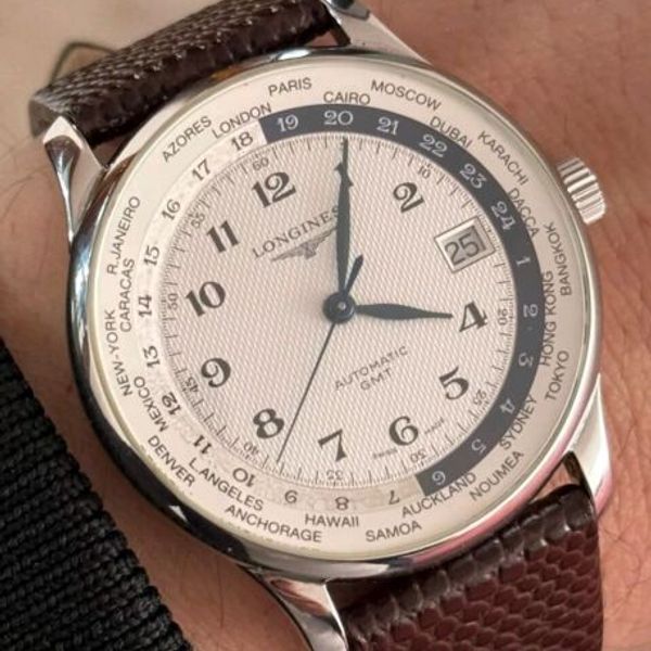 The Longines 33 stones Master Collection GMT & World Time watch men ...