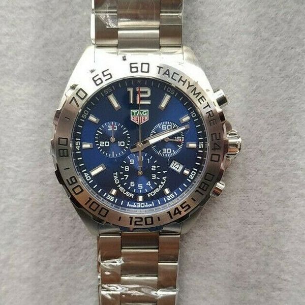 Tag Heuer Formula 1 Quartz Chronograph Blue Dial Men's Watch CAZ101K ...