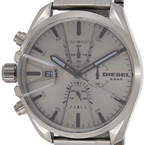 Diesel Mens Chrono DZ4484 Silver Sterling Quartz Dress Watch ...