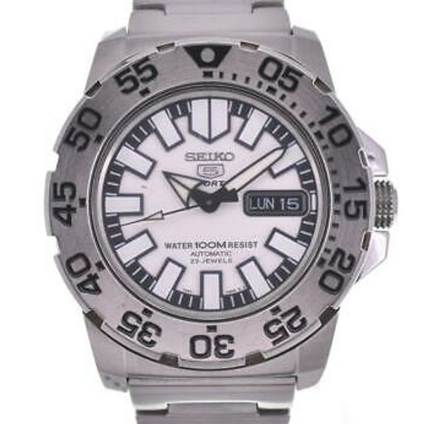 SEIKO Seiko 5 Sports Diver 7S36-03D0 Back schedule Automatic Men'sWatch ...