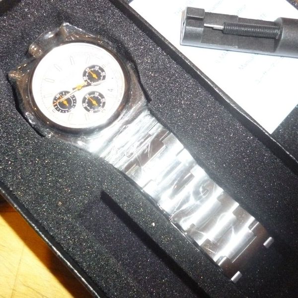 Men's Vintage Citizen Style Larger 43mm BullHead Mini Focus Chronograph ...