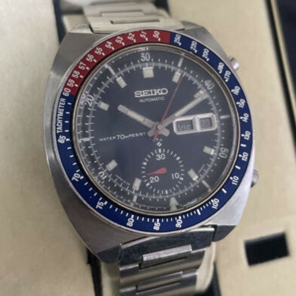 Vintage Seiko “Blue Pogue” Watch Chronograph Ref. 6139-6009 - 1977 ...