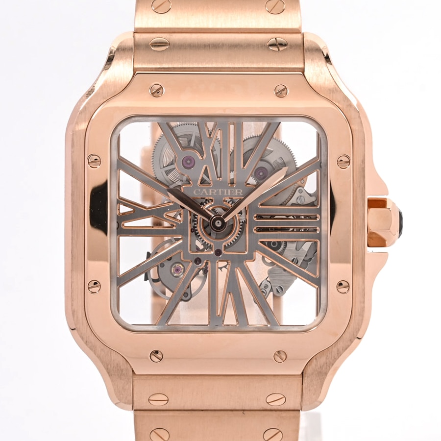 [Used] SA Cartier Santos de Cartier LM Watch WHSA0016 Skeleton Men's ...