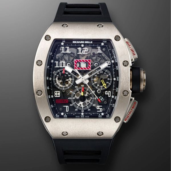 (Watch Alone) Richard Mille Rm11 RM011 Felipe Messa FM White Gold ...