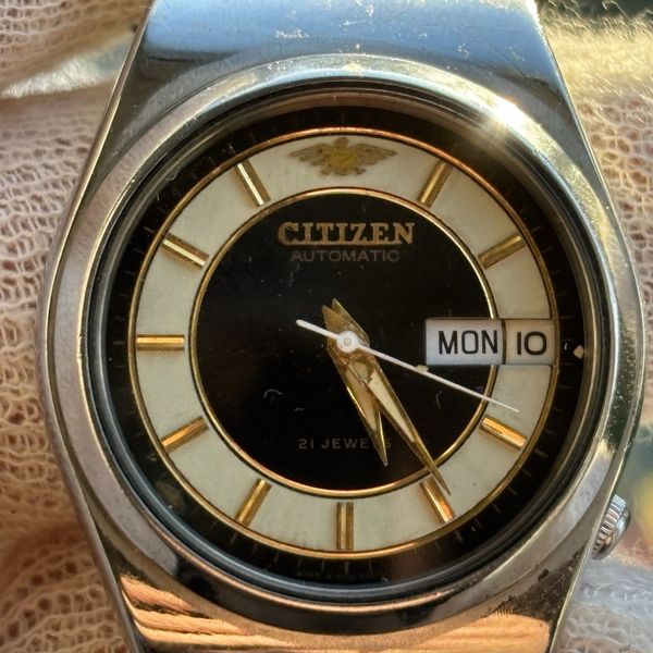 Vintage Citizen Black Dial Day/Date Automatic Watch Working Well Good ...