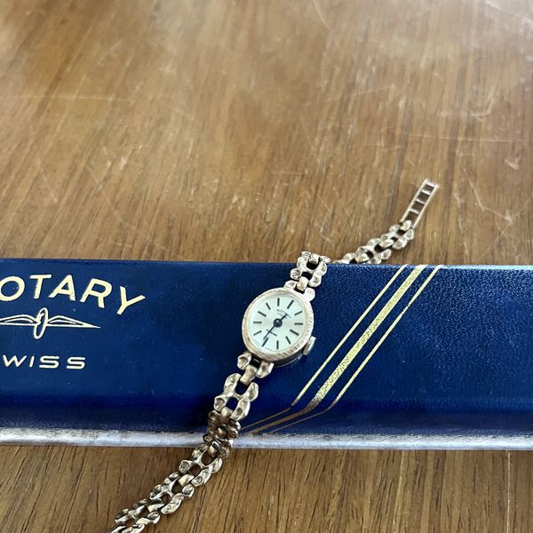 Vintage Ladies Wrist watch Rotary Swiss gold plate working ...