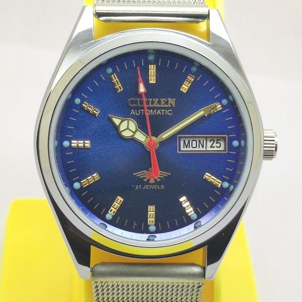 Vintage Citizen Automatic Day Date Japan Made Men's Wrist Watch Looking ...