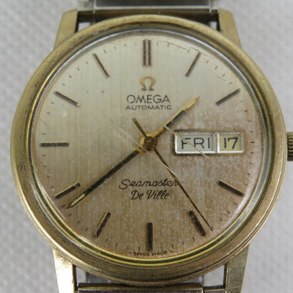 OMEGA Automatic Seamaster Deville watch 1981 10K Gold filled Bezel ...