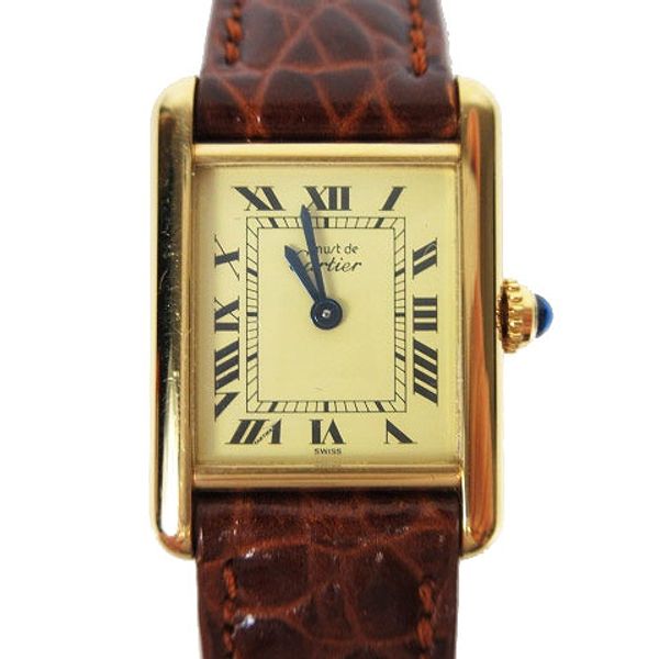 [Used] Cartier Cartier vermeil tank quartz Vermeil mast tank quartz ...