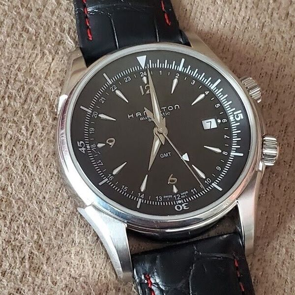 Hamilton Jazzmaster Traveler GMT Swiss Automatic Watch H326150 | WatchCharts Marketplace
