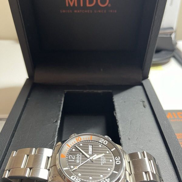 MIDO Multifort Auto 42MM Watch Anthracite Dial 200m Double Crown ...