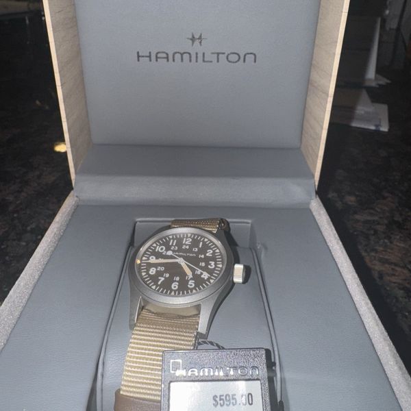 Hamilton Khaki Field Brown Men's Watch - H694490 | WatchCharts Marketplace