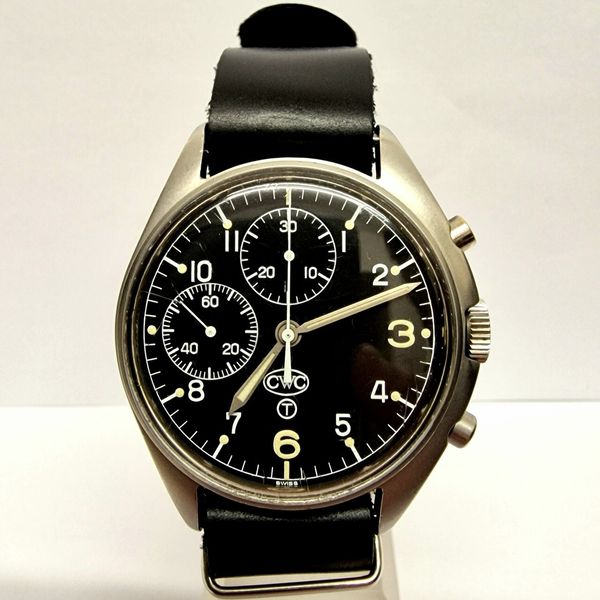 CWC RAF Pilots Mechanical Chronograph Valjoux 7765 Watch gwo ...
