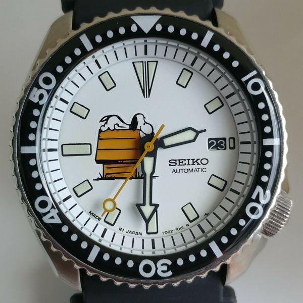 Seiko 7002-7000 Vintage Divers Snoopy Automatic Watch Mod #197 ...