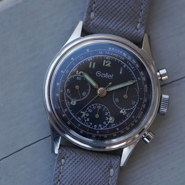 FS: Vintage Gallet Multichron 12 "JIM CLARK" Chronograph Valjoux 72 ...