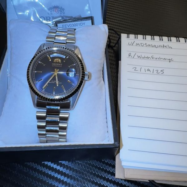 [WTS] Orient President Day Date 1st Gen | Blue Dial Fluted Bezel ...