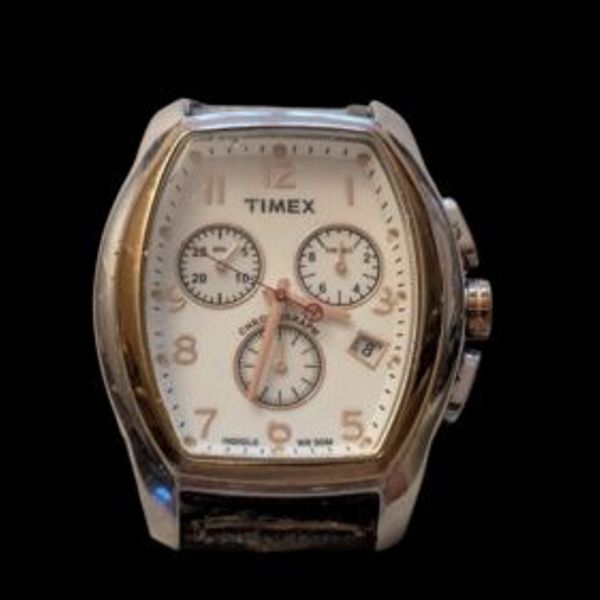 Timex 1854 Chronograph Mens Watch Indiglo Working With New Battery ...