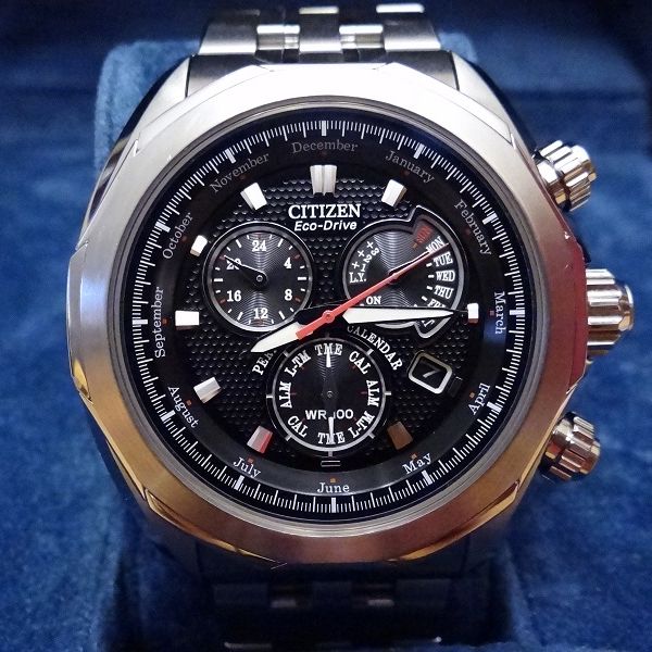 Citizen Signature Titanium Sapphire Crystal Eco Drive Master Perpetual ...