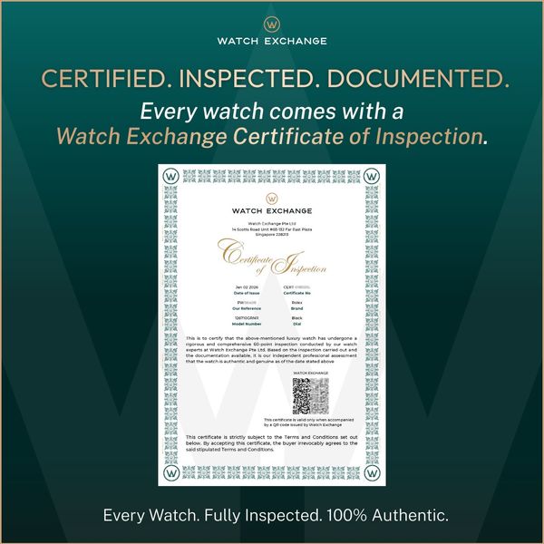 Certificate of Inspection | 100% Authenticity Guaranteed | Watch ...