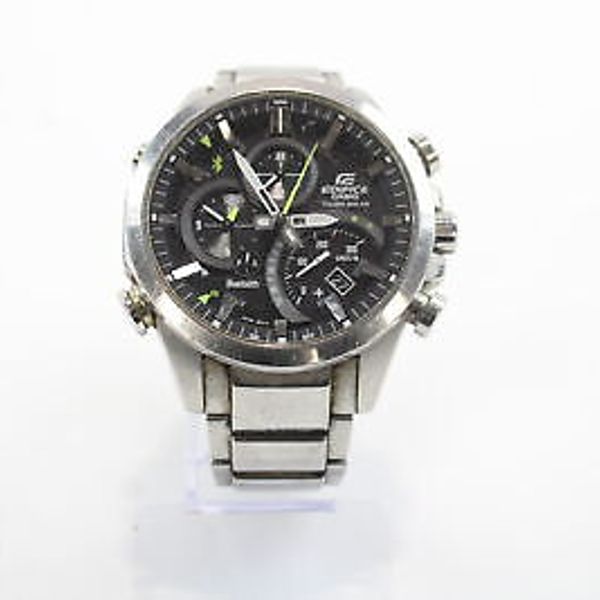 Mens Casio Ediface Tough Solar Bluetooth Steel Sports Watch Quartz ...