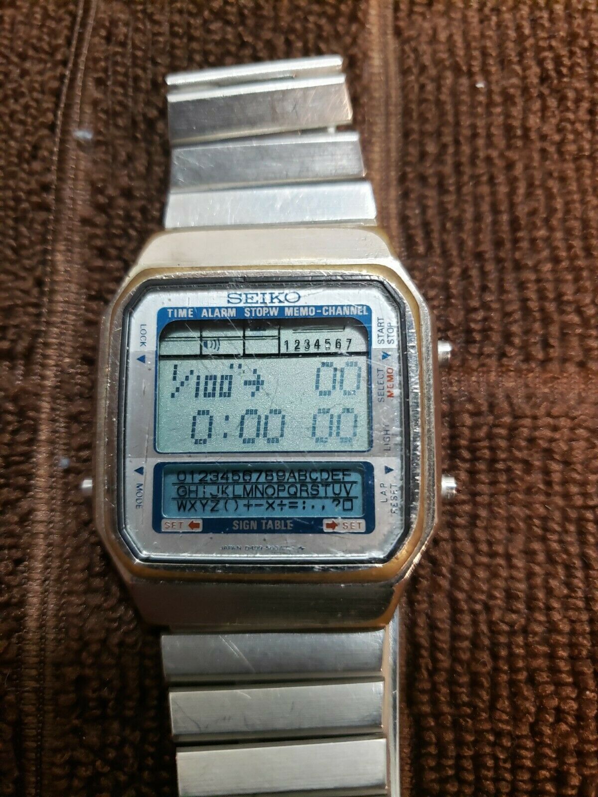 1980's Seiko Vintage D409-5009 Sign Table Memory Watch. | WatchCharts