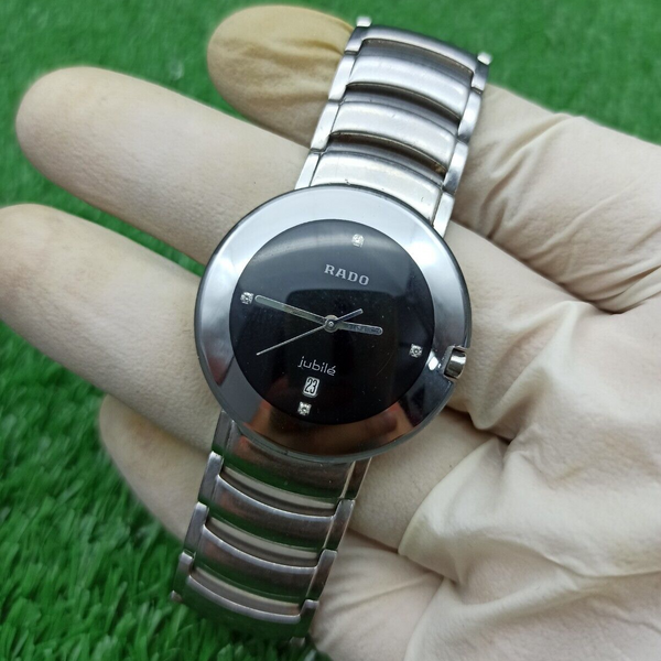 MOST-ICONIC RADO JUBILE WATCH VINTAGE SILVER ROUND SWISS WORKING ...