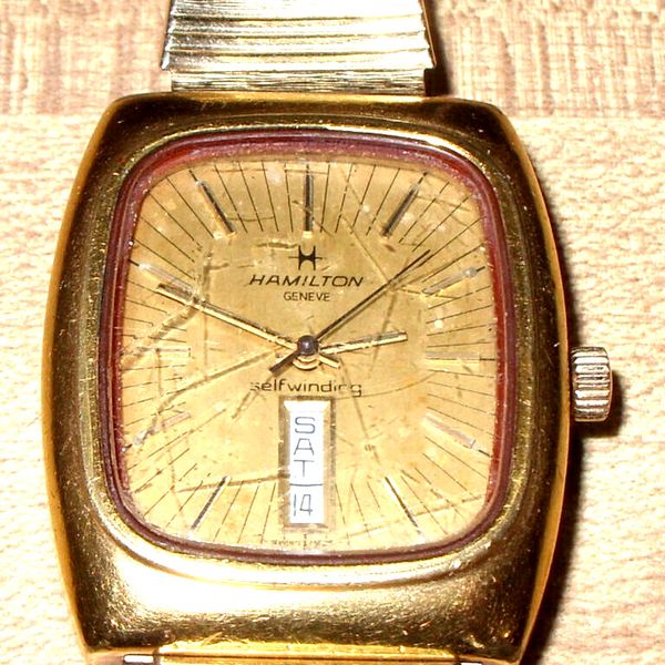 HAMILTON GENEVE MODEL 826019-4 MEN'S AUTOMATIC WATCH W/ 17j 827 ...