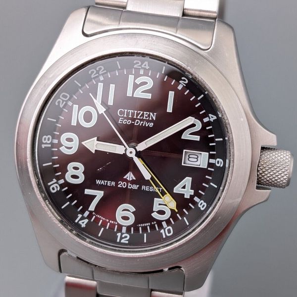 CITIZEN Ray Mears Promaster Tough GMT B876-H19187 Titanium Eco-Drive GN ...
